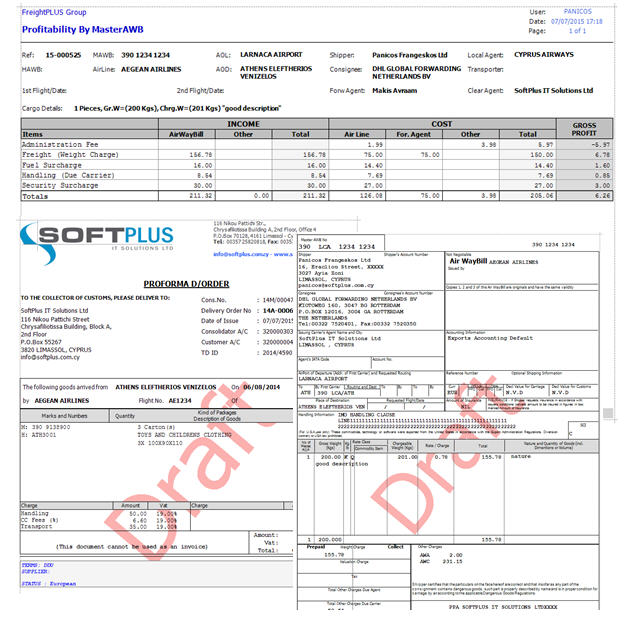 Air Freight ImportExport – Softplus IT Solutions